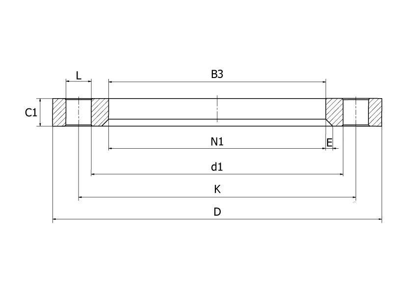 Stainless DN200 / 219.1 mm - Loose plate flange type 04A, 1.4541, EN ...