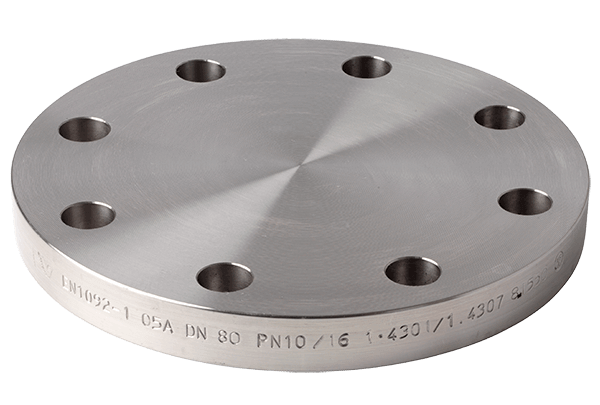 Stainless DN200 - Blind flange, EN, type 05, 1.4404, EN-1092 type 05A ...
