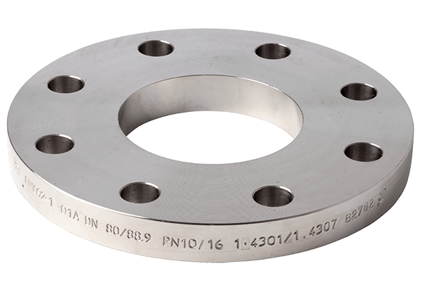Stainless DN450 / 457.2 mm - Slip on flange, EN, type 01, 1.4404, EN ...