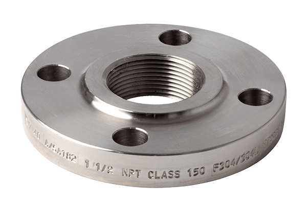 Stainless 3/4" x 3/4"NPT - Threaded flange, ASTM, 316/316L, A-182 TH/RF ...