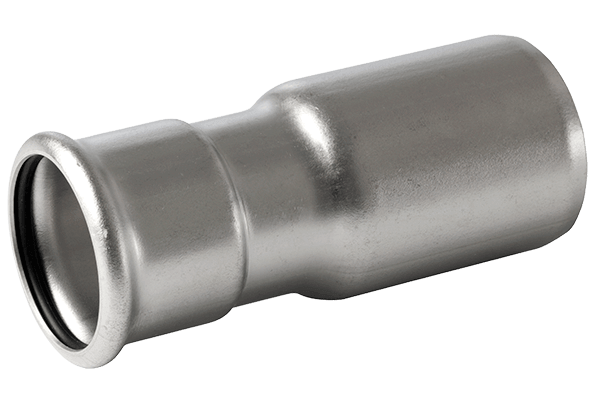 Stainless 76.1mm x 54.0mm - Reducer M/F, 1.4404, 54 | Dacapo Stainless